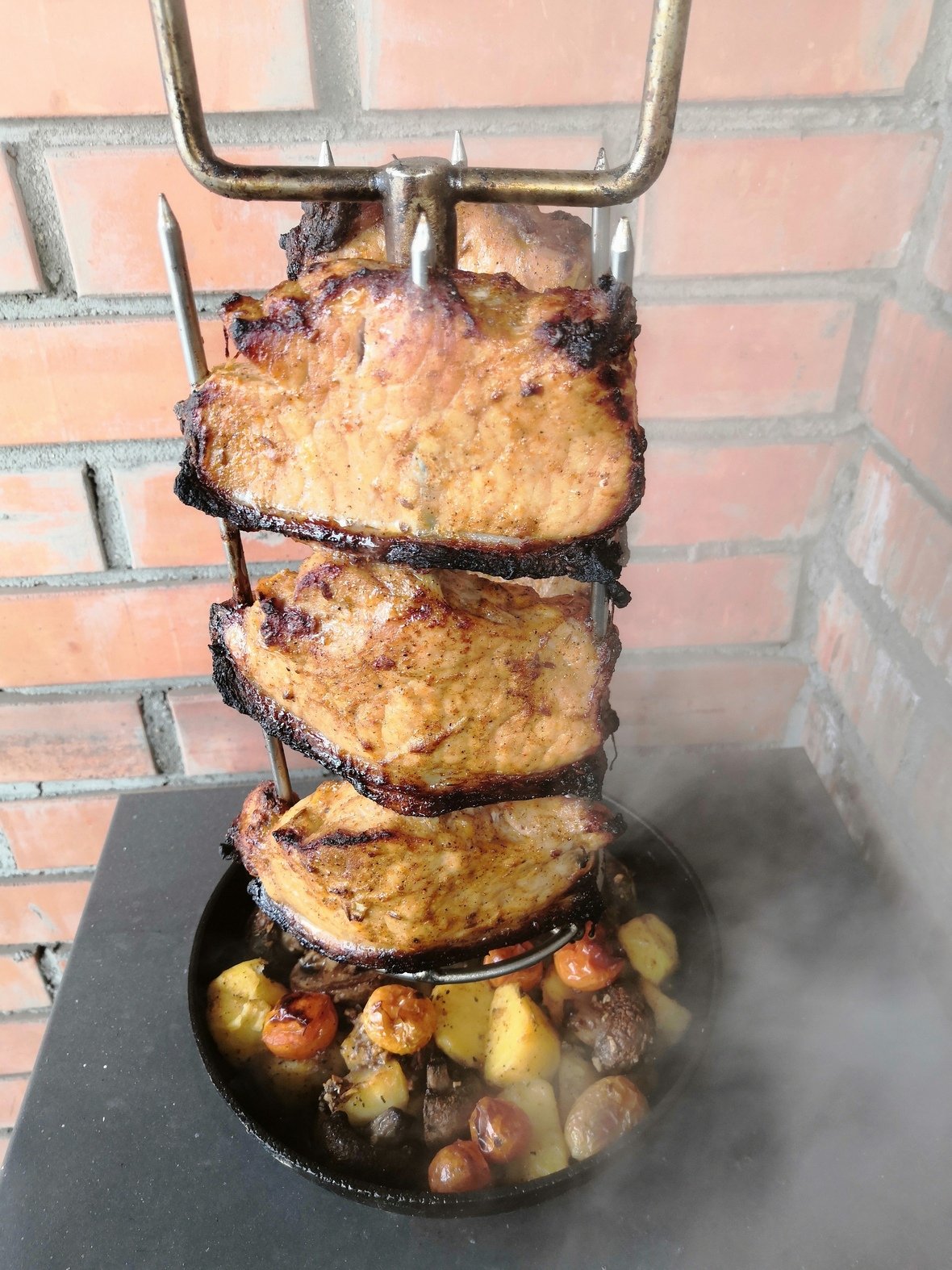 Чалагач на ёлочке в тандыре!