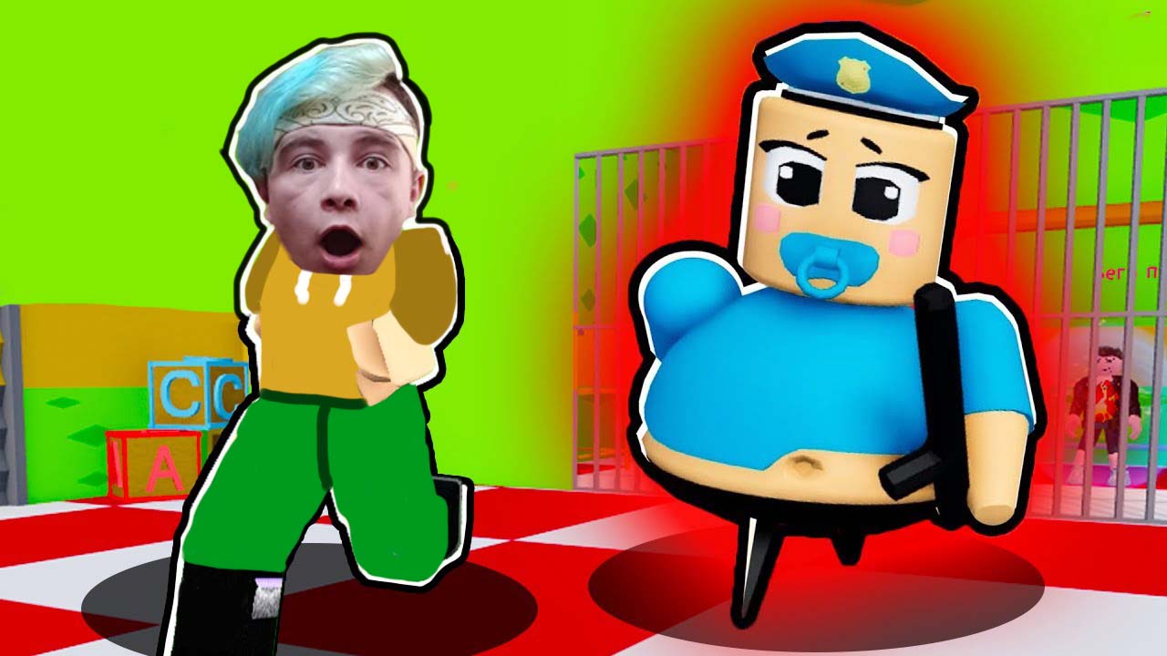СБЕГИ от МАЛЫША БАРРИ в ROBLOX ! ?