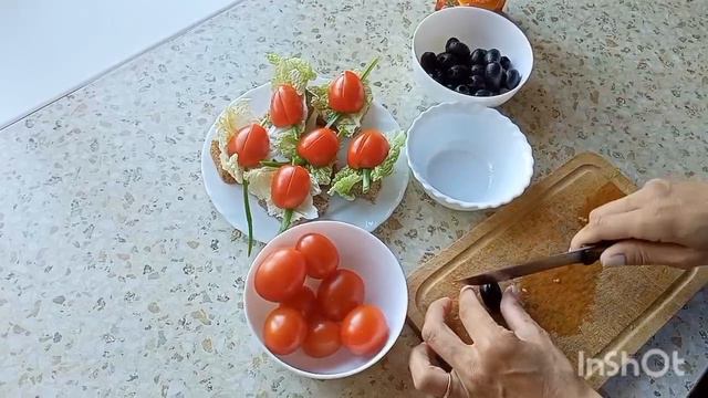 Бутерброды "Божьи коровки"