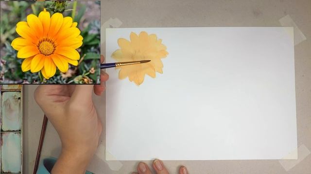 Как нарисовать цветок Гербера.mp4