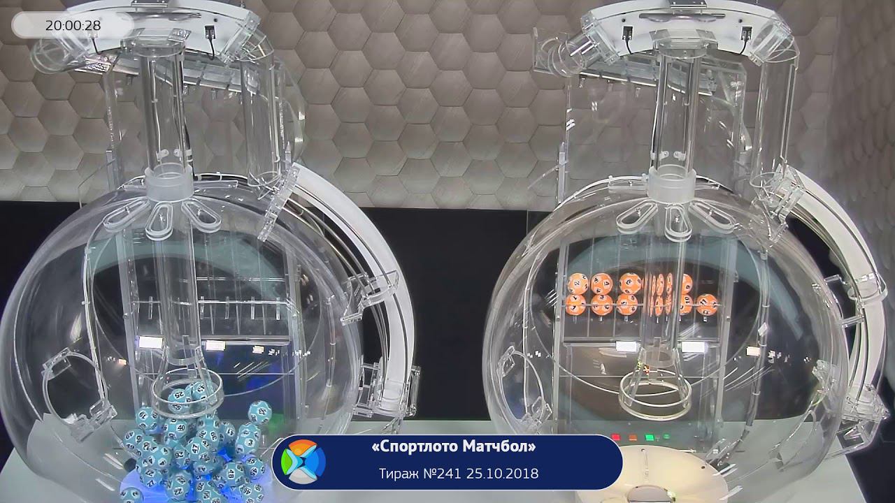 Столото представляет | Лотерея «Спортлото Матчбол». Тираж №241 от 25.10.2018 г.