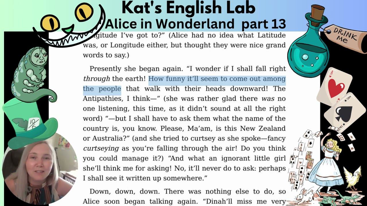 Алиса в стране чудес#13. Alice in wonderland.Разбор английского произношения, интонации,грамматики.