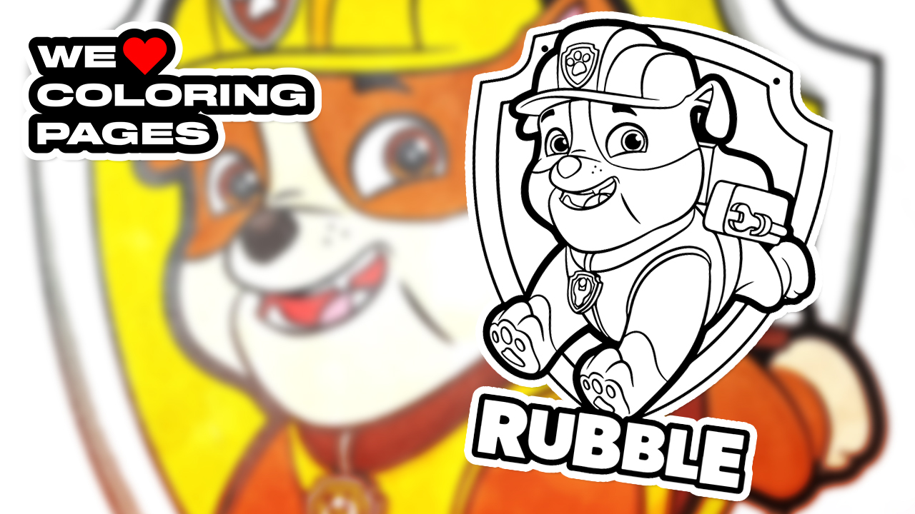 #88 Крепыш Щенячий Патруль Раскраска | МЫ ❤️ РАСКРАСКИ