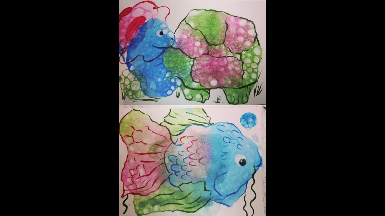 Рисование мыльной пеной