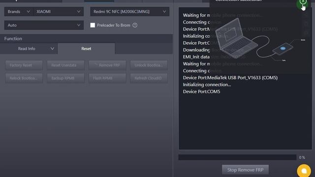 ✅Разблокировка гугл аккаунта Redmi 9C NFC.Удаление FRP Xiaomi Redmi 9C NFC EVOtool✅