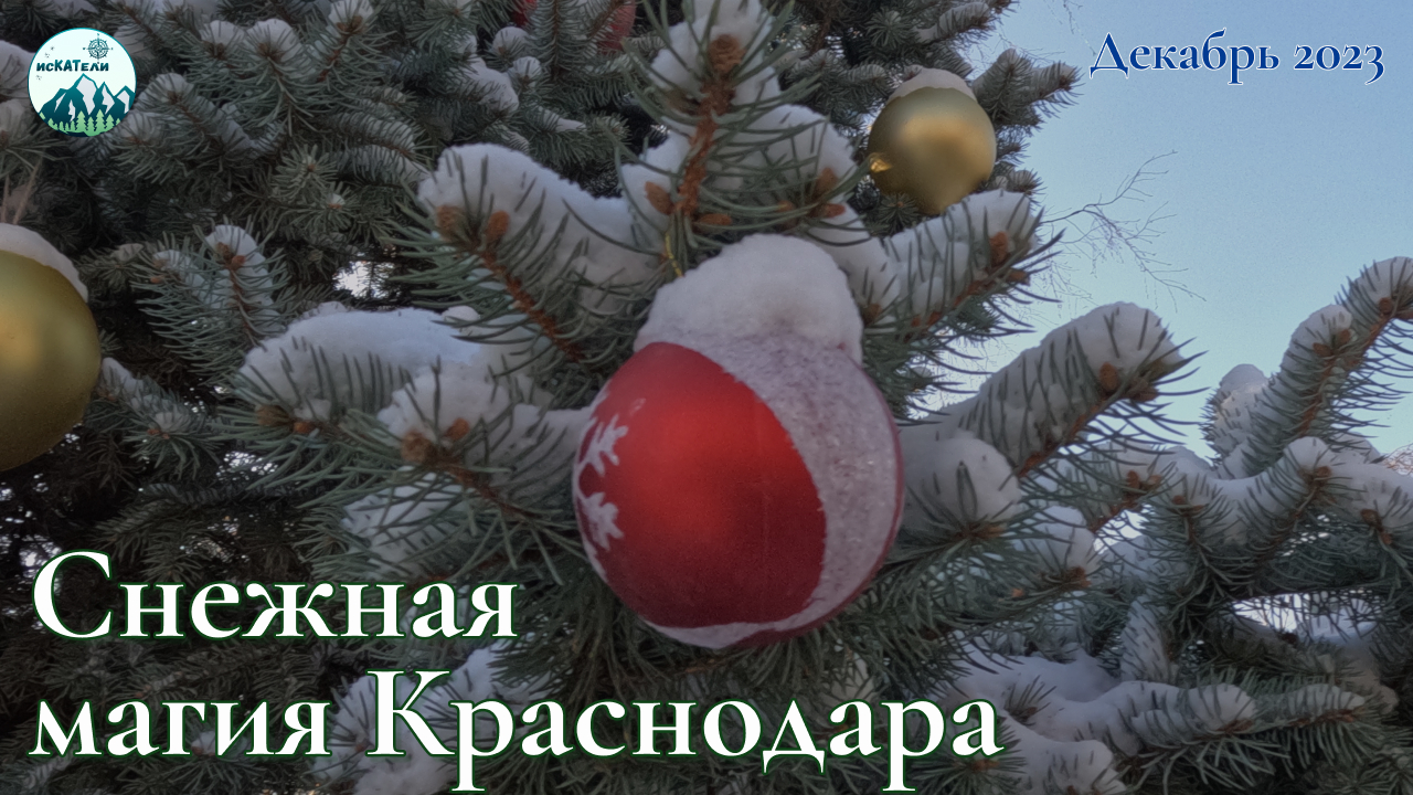 Снежная магия Краснодара. Декабрь 2023