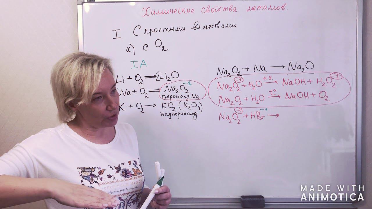 9 и 11 классы. Металлы.  Химические свойства.  Часть 1.