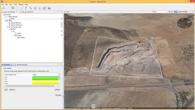 ГИС Спутник: создание карт уклонов / Spuntik GIS: creating slope map