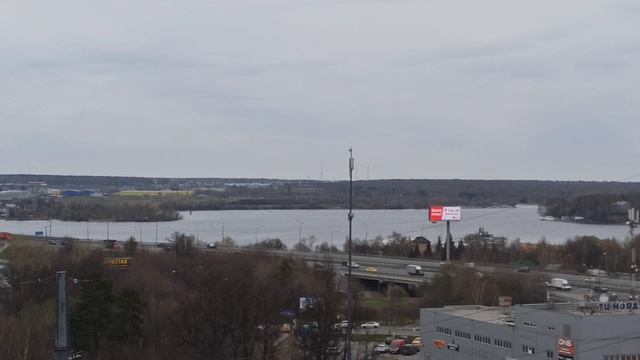 Природа | Клязьминское водохранилище | Теплоход | Ускоренное в 100 раз видео движения