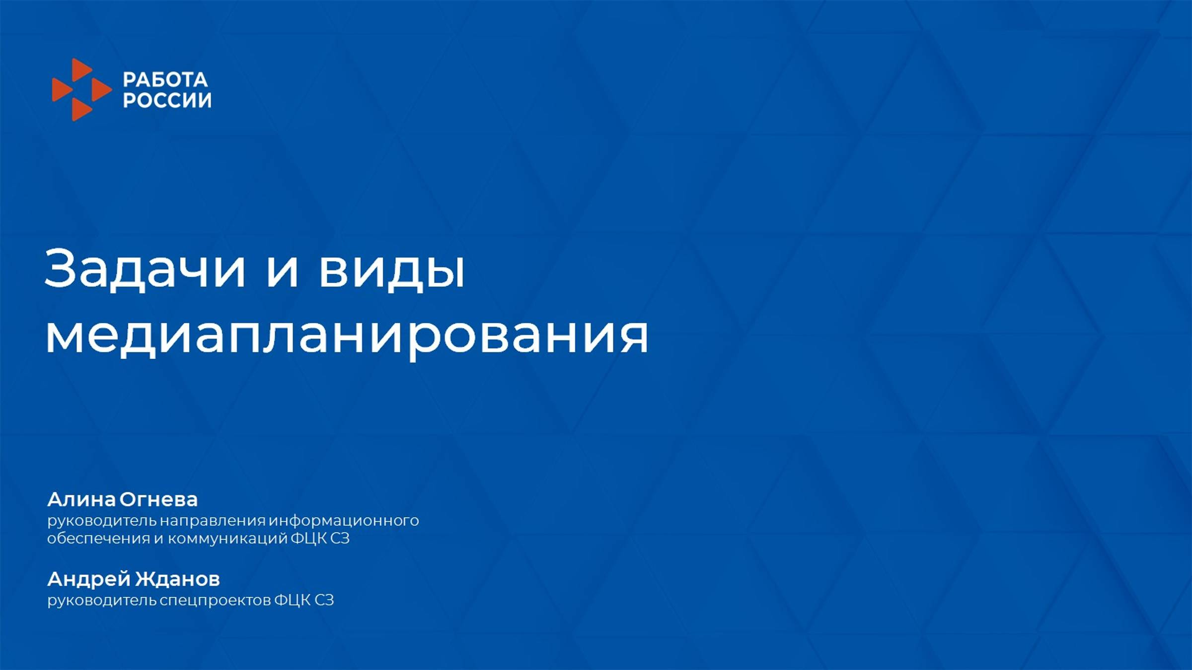 Лекция 3. Медиаплан и его виды