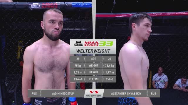 Горилла ММА Серия-33: Вадим Недоступ (Россия) – Александр Швабский (Россия)