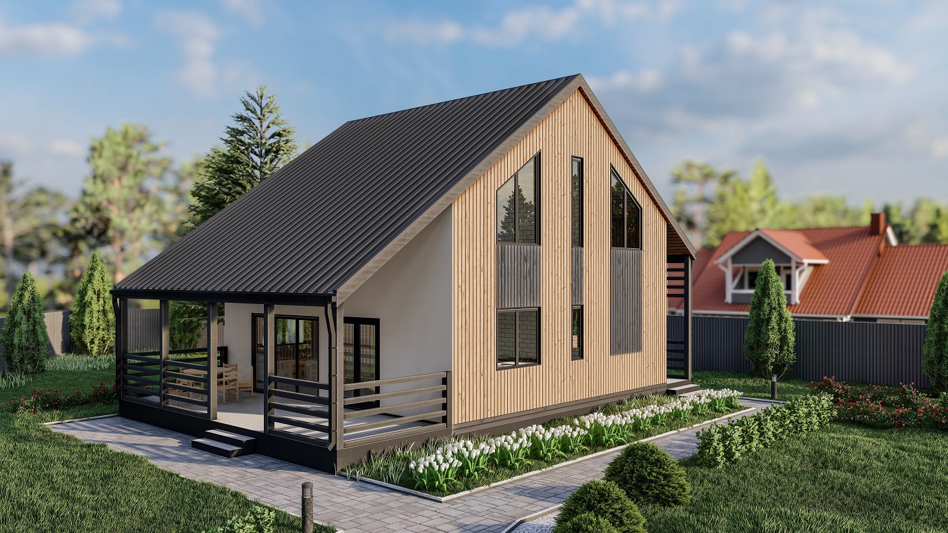 Проект дома "Экоозеро Модерн".