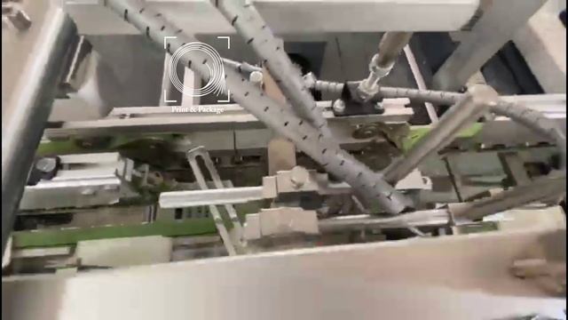 Фальцевально склеивающая линия GS. Склейка треугольной коробки