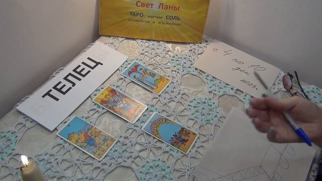 2 - ТЕЛЕЦ - прогноз ТАРО - с  04.12.2023г. по  10.12.2023г. + Послание от Высших Сил. (720p)