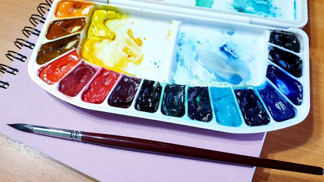 Рисуем новогоднюю открытку акварелью!