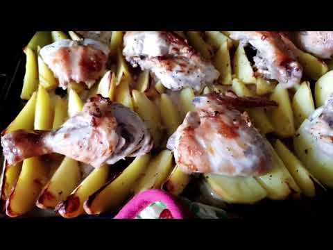 попросите еще! картошка в духовке с курицей