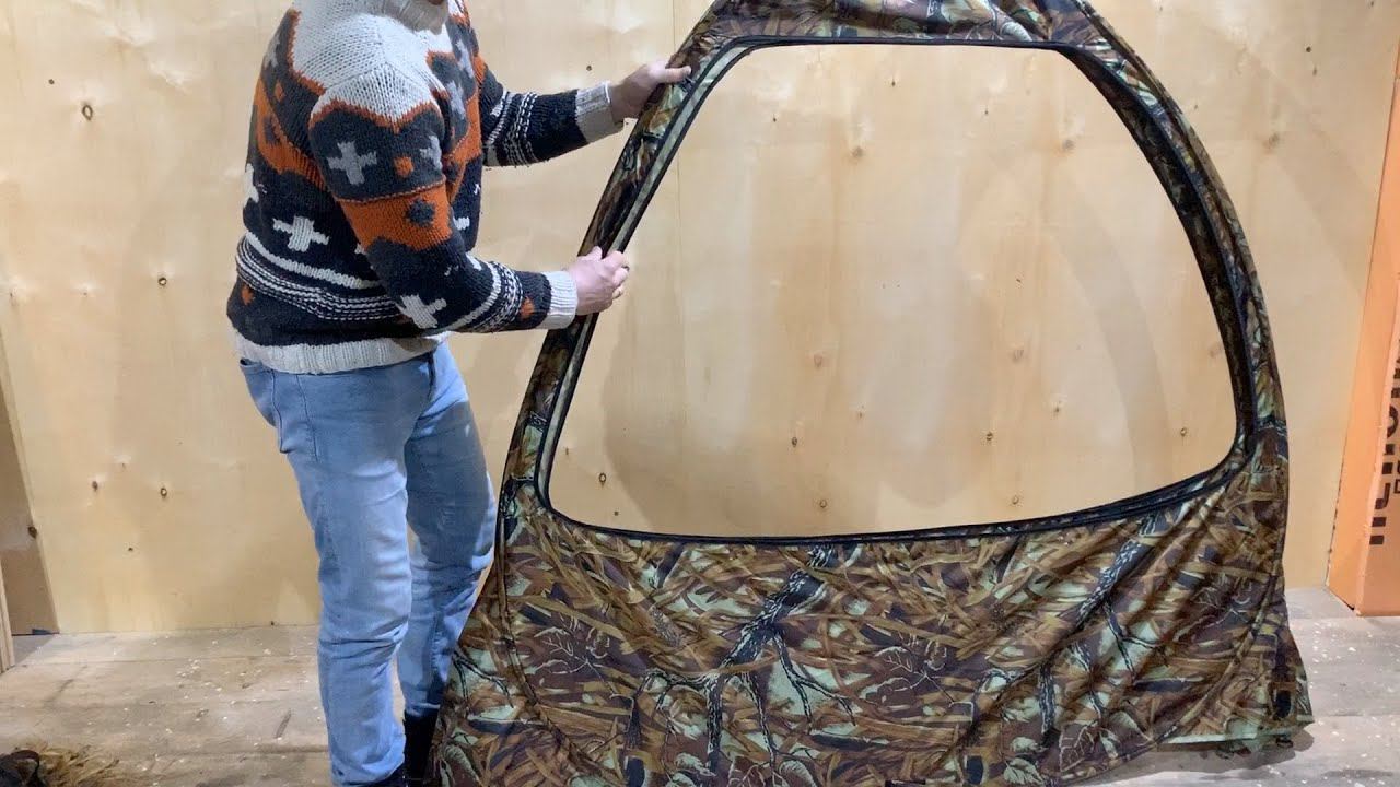 Как собрать скрадок (засидку) или палатку