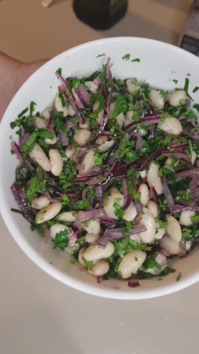 Салат Пияз из фасоли. Рецепт от подписчицы из Турции