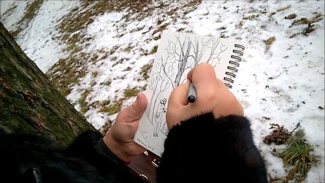 Веселые выходные. Артохота в парке. Деревья.mp4