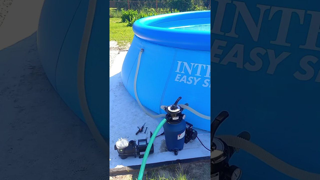 Песочный фильтр Poolline для бассейна, небольшой обзор от дачника.