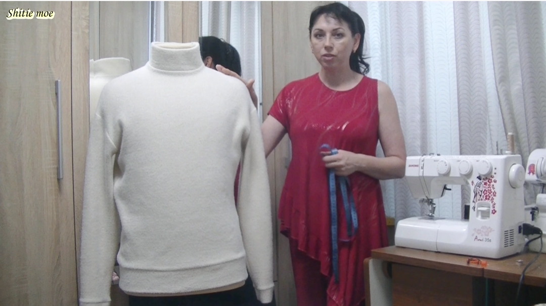 Моделирую первый свитерок по мужской базовой основе. см. описание.