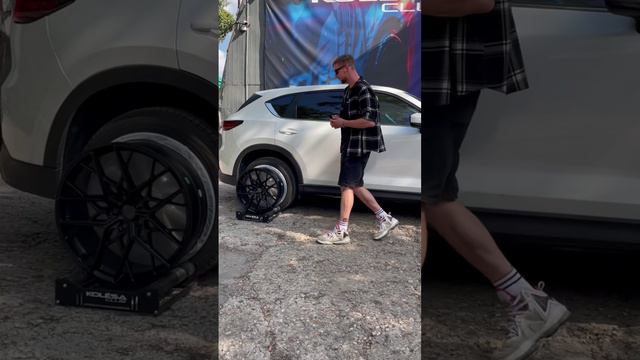 Mazda CX-5 на примерке дисков в 20-ом диаметре #примеркадисков #mazda #cx5 #литыедиски