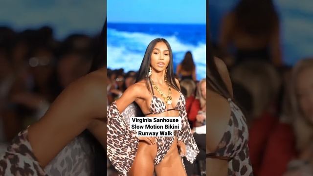Virginia Sanhouse -Slow Motion Bikini Runway Walk - Lumija Swim - Miami Swimweek 2022
