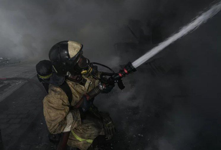 Ночная атака БПЛА на...