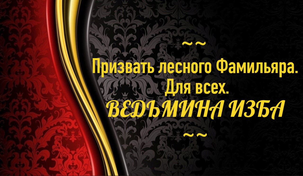 ПРИЗВАТЬ ЛЕСНОГО ФАМИЛЬЯРА...ДЛЯ ВСЕХ...АВТОР: ИНГА ХОСРОЕВА