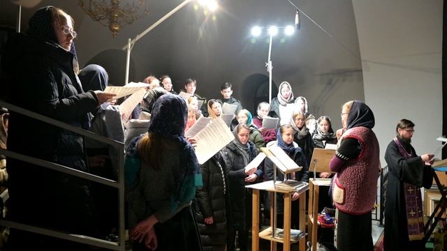 Песнопения во время чина прощения (Благовещенский собор, канонарх - иерей Евгений Самойлов).mp4