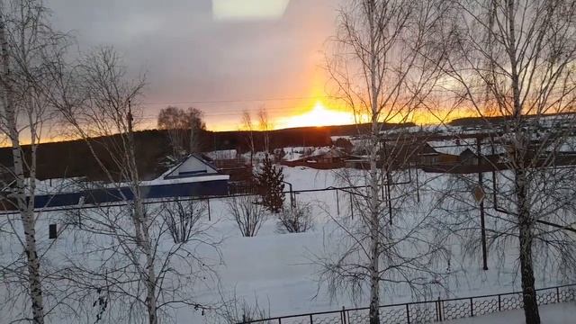 Восход солнца.