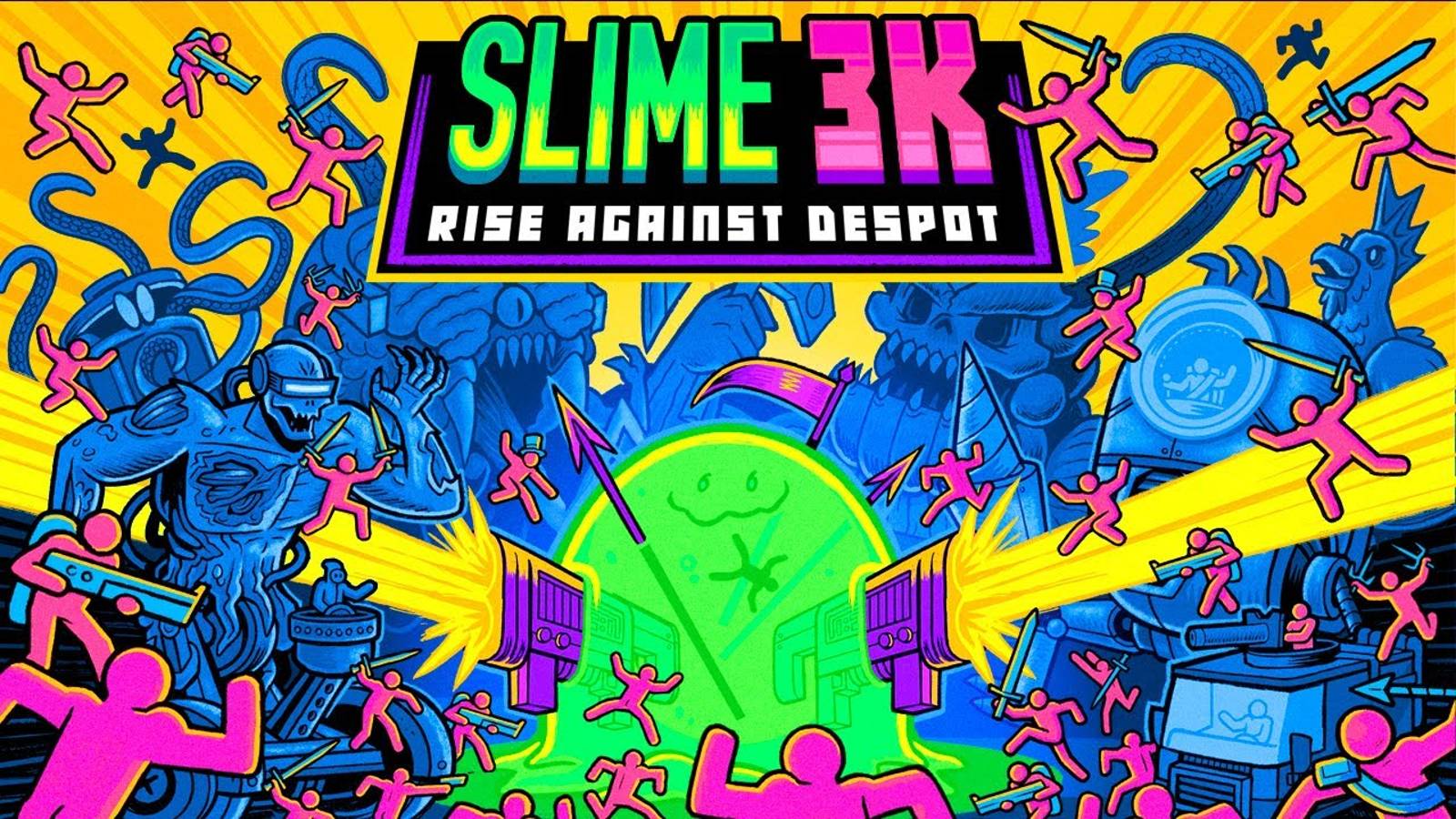 Играем в Slime 3k: rise against despot
