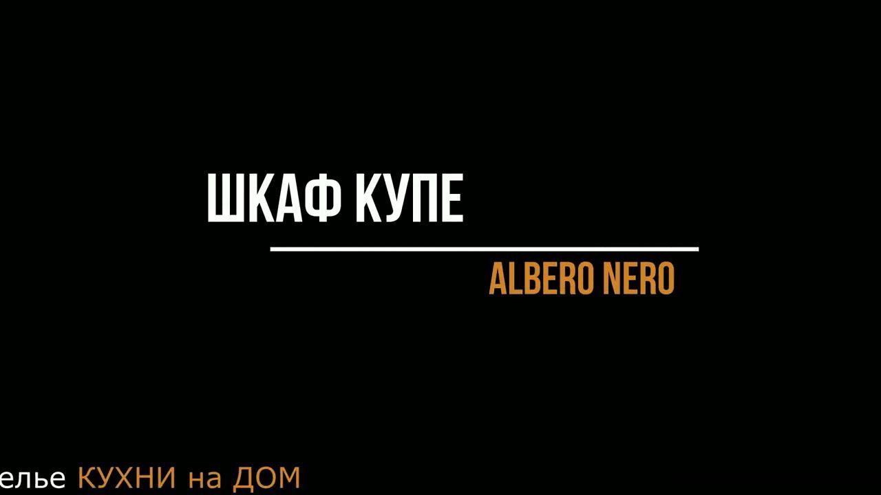 Встраиваемый шкаф купе с антресолями ALBERO NERO