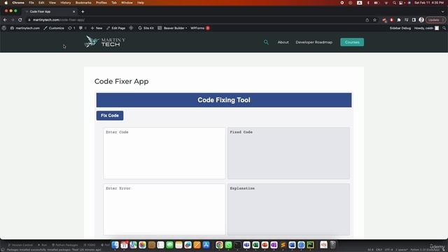 4 - Create a Professional Code Bug Fixing -13 - Create Code Bug Fixier Project with Flask and Python