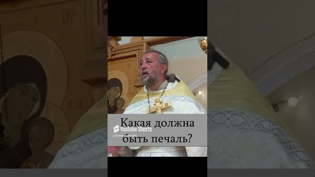 Какой должна быть печаль верующего человека? Священник Игорь Сильченков.