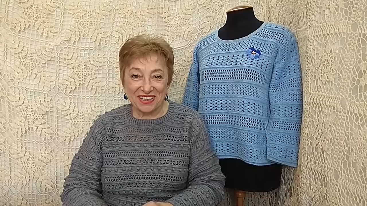 Свитер "Проще простого". Мастер-класс по вязанию крючком от О. С. Литвиной.