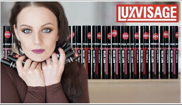 ???Белорусская косметика LUXVISAGE! СВОТЧИ ВСЕХ ПОМАД MATT TATTOO