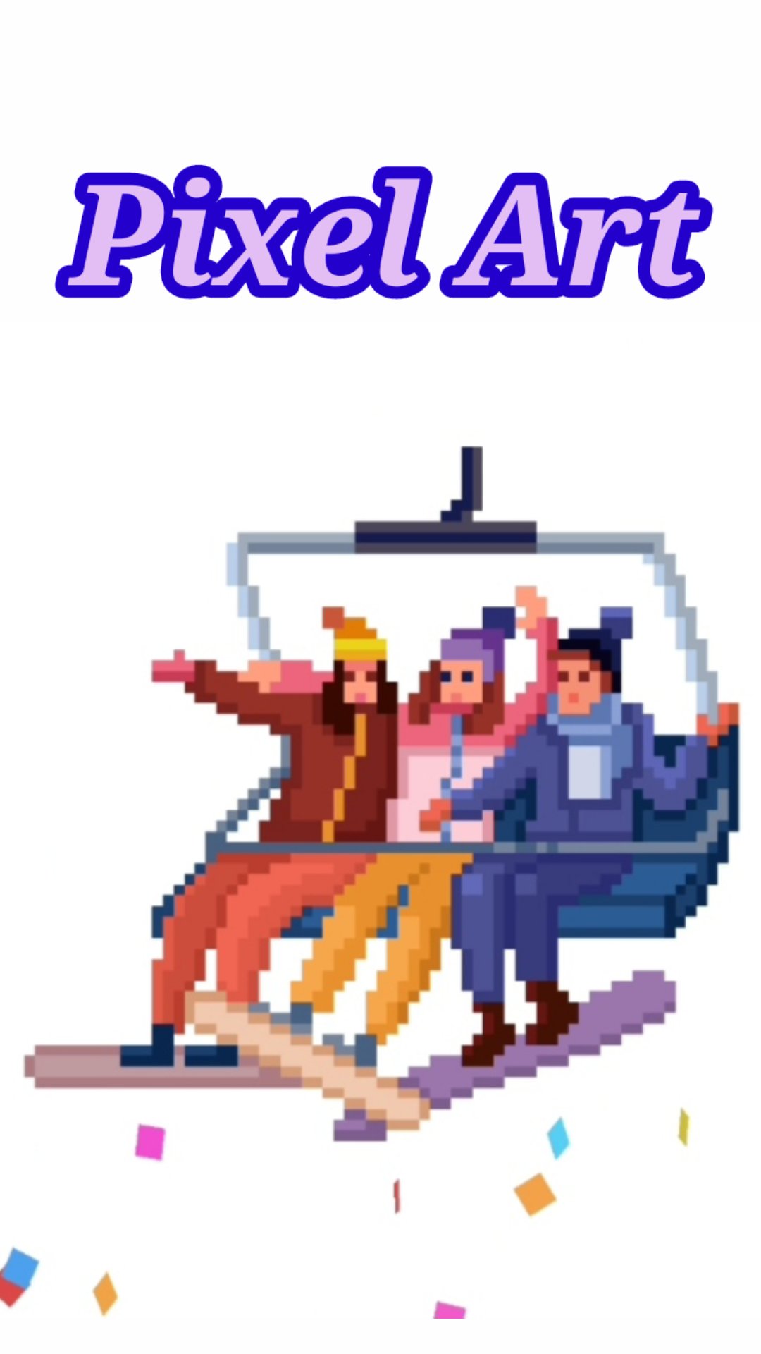 Pixel Art, игра - разукрашка, тест 1