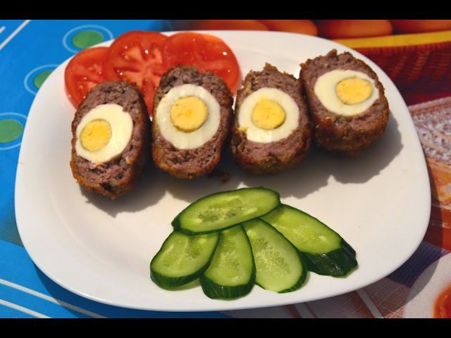 Яйцо по - шотландски - вкусное мясное блюдо.