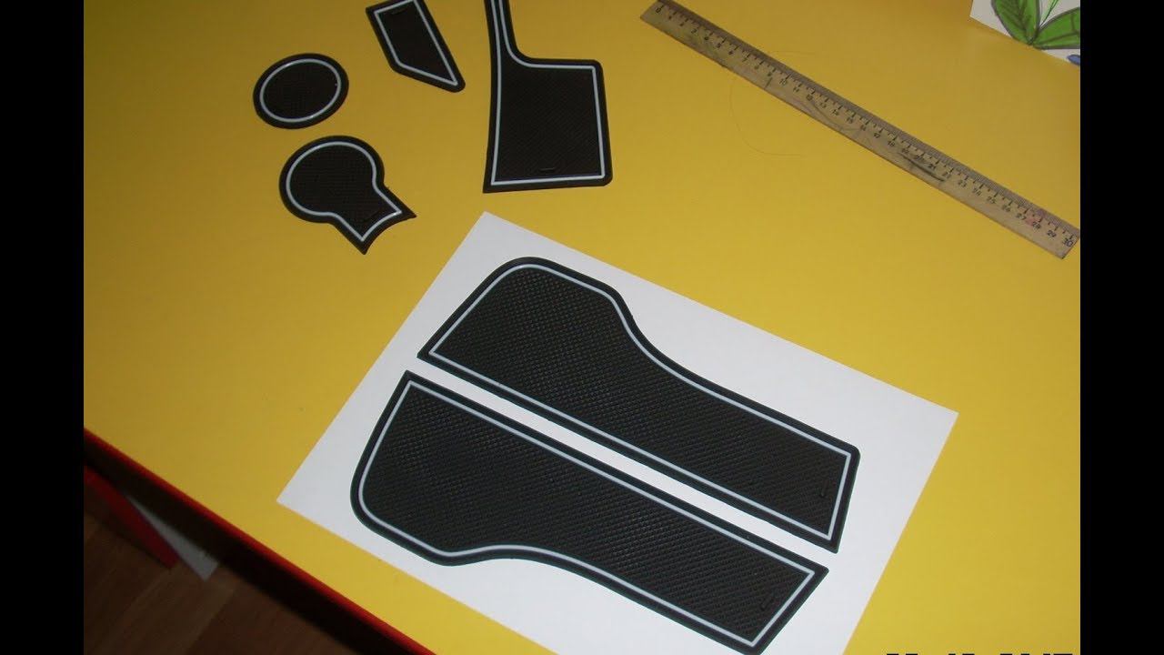 Lada Vesta 1G. Лекала ковриков с Али в ниши салона