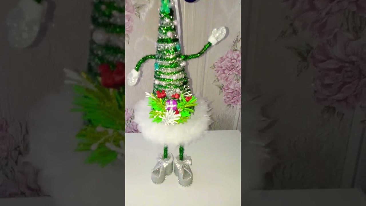 Ёлочка топотушкаидея поделки в садик на новый год☃️
