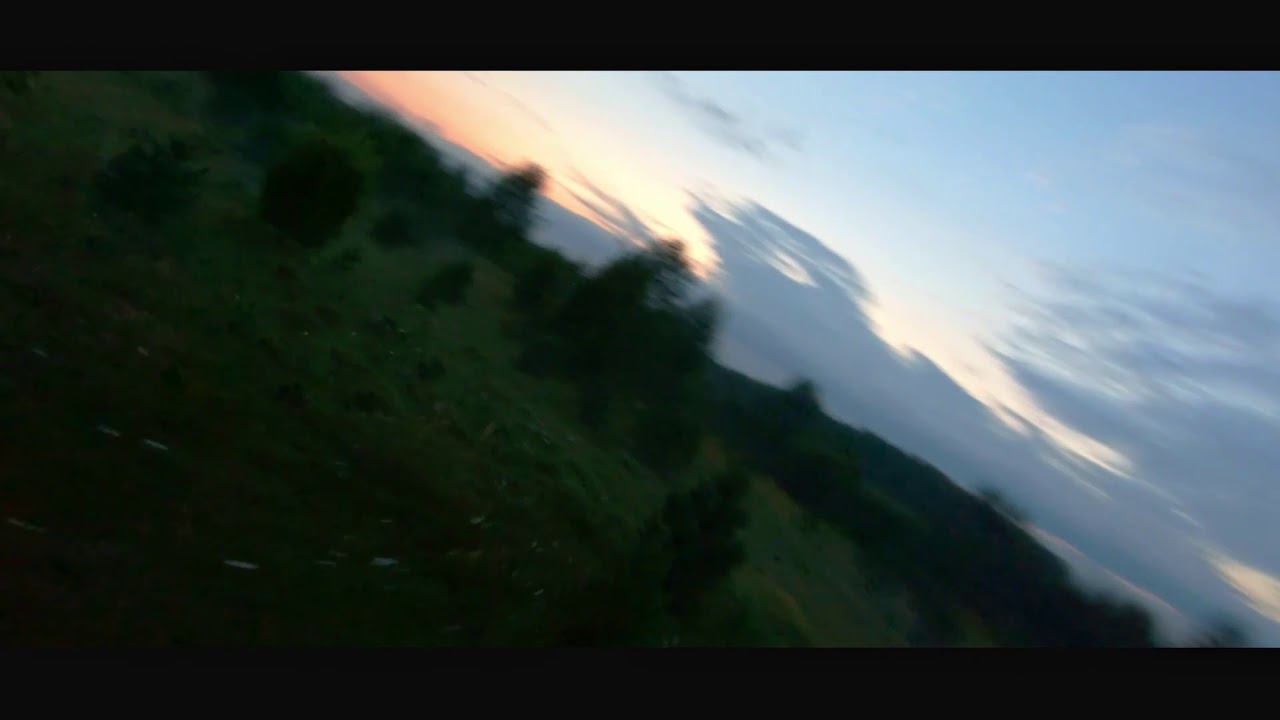 RC2019 Rooster 6 FPV in a fog on sunset (LetterBox)