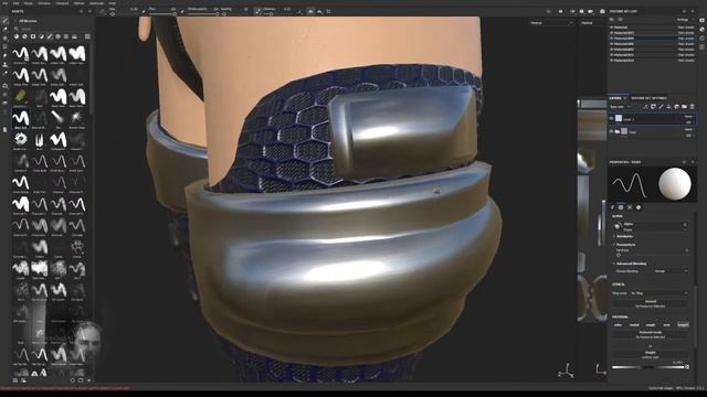 Матоко Кусанаги красим в Substance