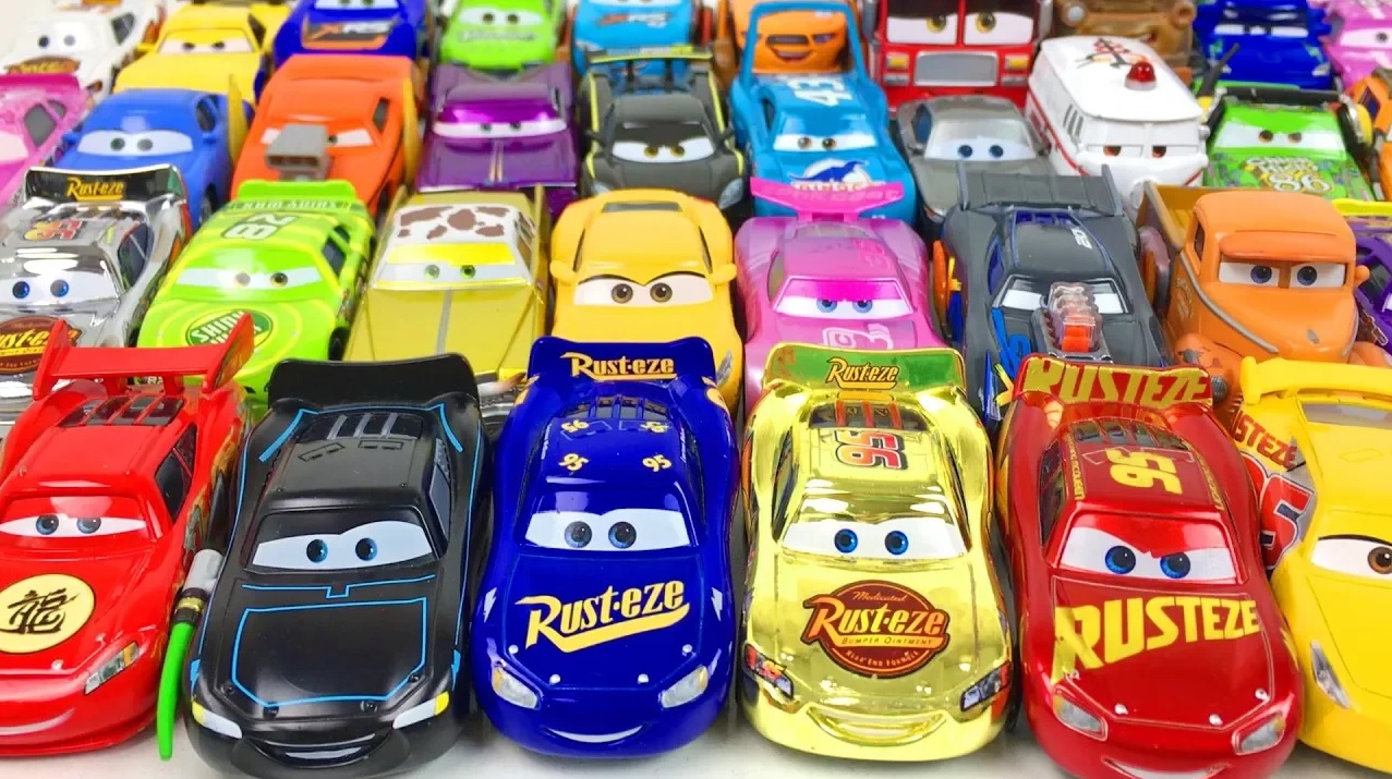 Машинки Тачки Маквин Учим Цвета Английский Развивающие Мультики с Игрушками