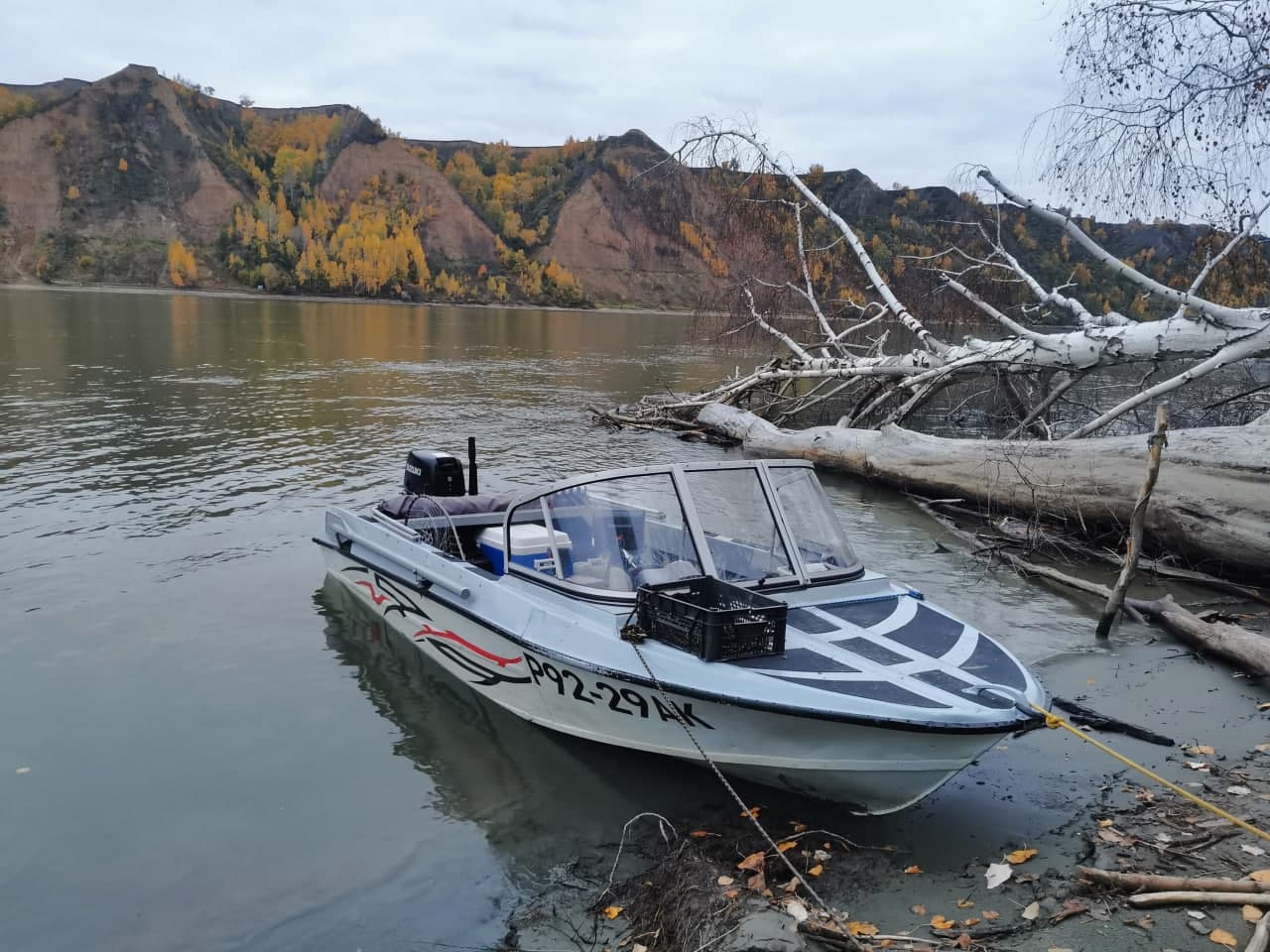 На лодке по реке