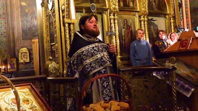 "Освящение хлебов" проповедь о. Димитрий Шмаров Ильинский храм Серпухов