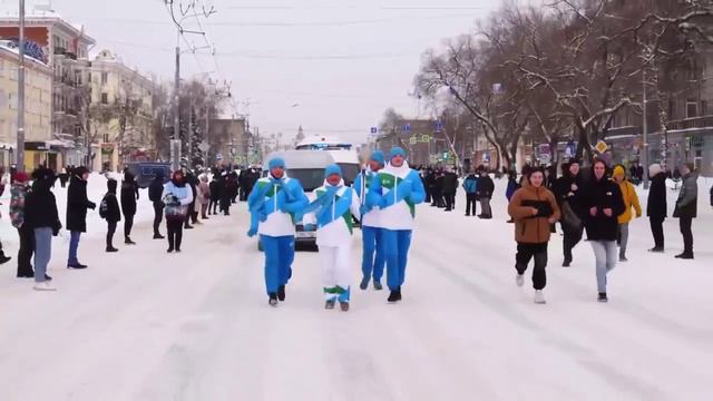В. Роккель. Эстафета огня игр «Дети Азии»