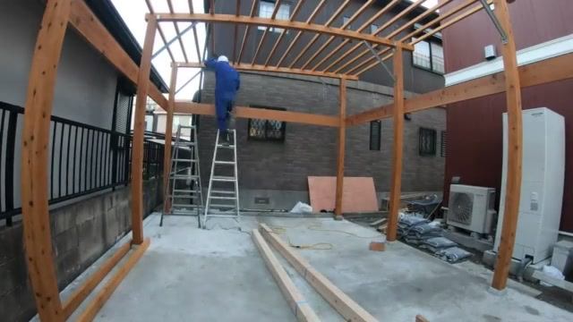 Вся работа по изготовлению гаража на супер скорости