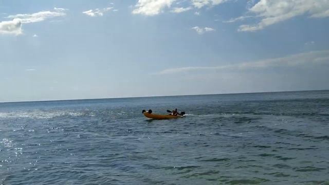 Каяк с мотором на Черном море. Крым 2019