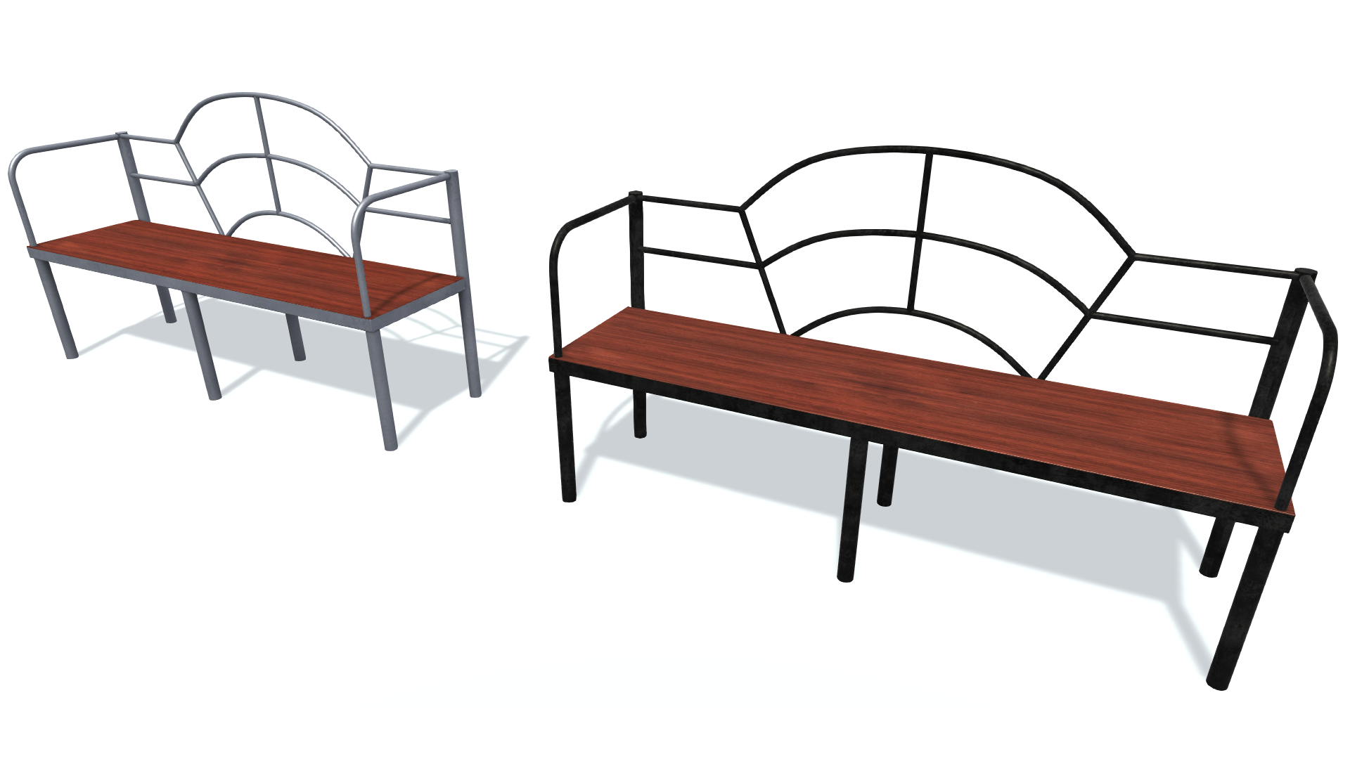 3D модель. Скамейка S.